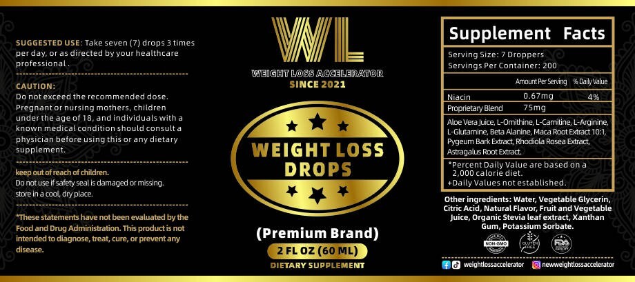 Weight Loss Accelerator Weight Loss Drops Guaranteed To Work | eBay