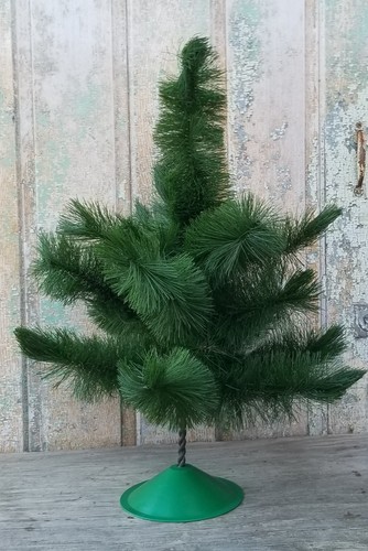 Vintage 1970s 2ft Scotch Pine Bottle Brush Tabletop Christmas Tree Long ...