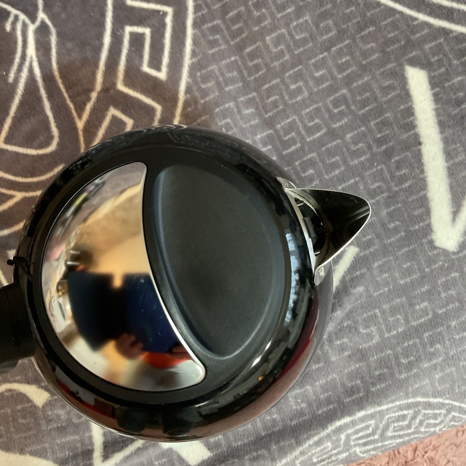 Russell Hobbs Stainless Steel Kettle 1.7L 3KW Black with Open Handle ...