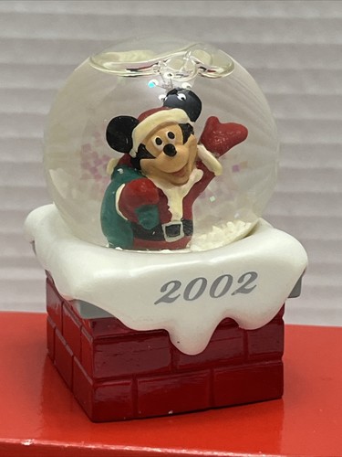 2002 Disney Mickey Mouse Christmas Mini Snow Globe Exclusively JCPenney ...