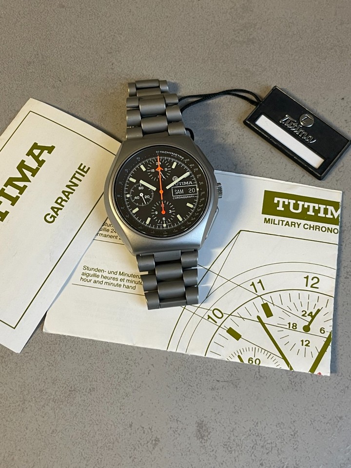 Tutima Military Chronograph, Original Papiere, sehr guter Zustand | eBay.de