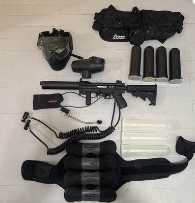 Tippmann A5 Paintball Marker with Flatline Barrel and collapsible Stock ...