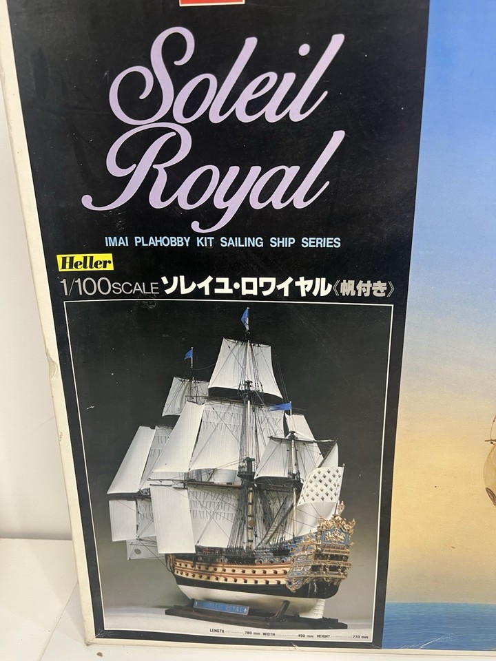 IMAI Heller 1:100 SOLEIL ROYAL Plastic Sailing Ship Model Kit #B-1312 ...