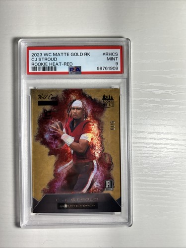 2023 WC Matte Gold RK #RHCS CJ Stroud Rookie Heat -Red /10 PSA 9 POP (1 ...