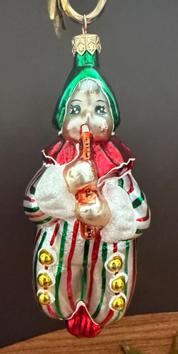 Christopher Radko Jester Clown Glass Ornament Clown & Circus Collection ...