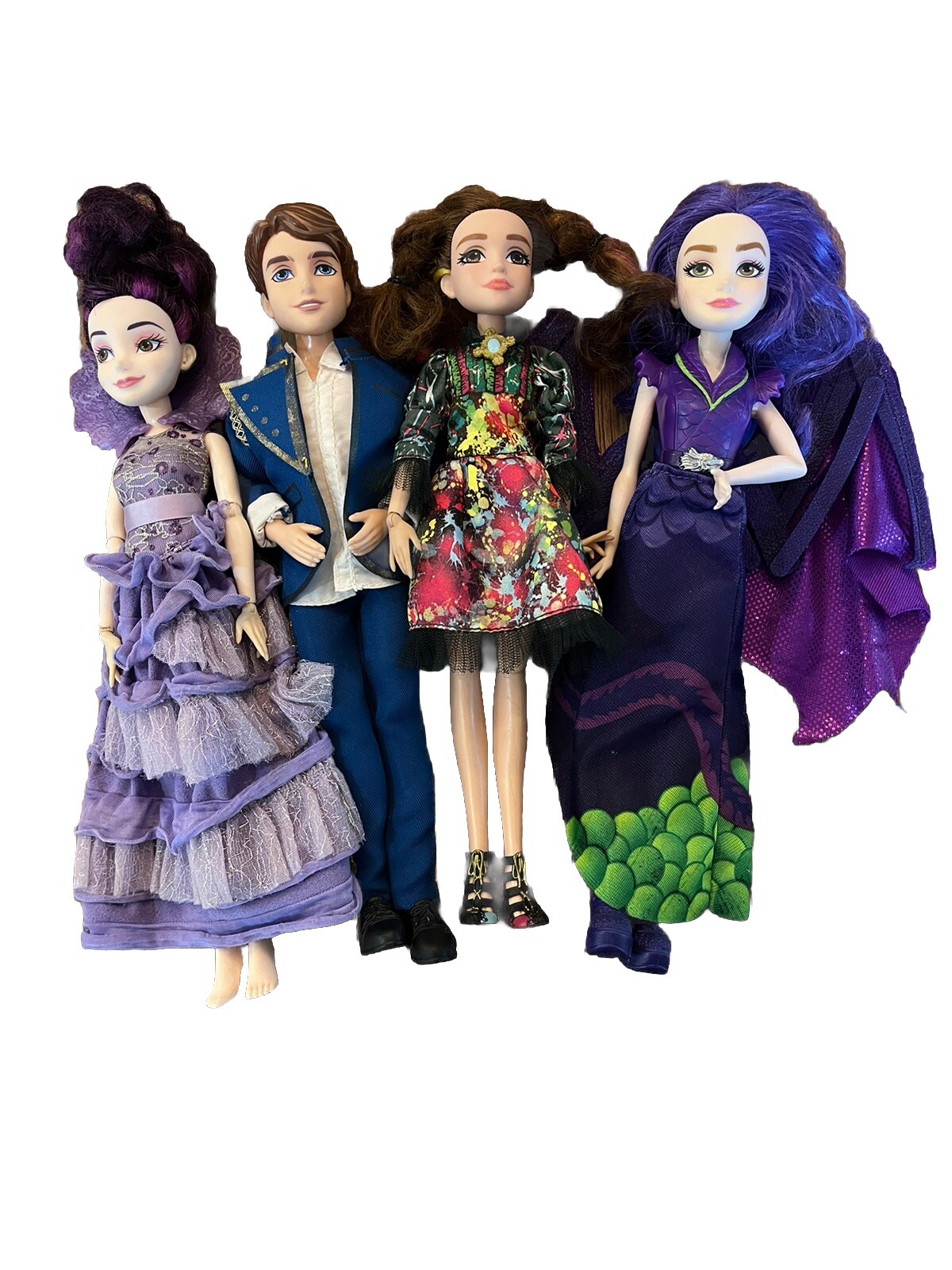 Disney Descendants Doll Lot of 4 Mal Prince Ben & Dizzy | eBay