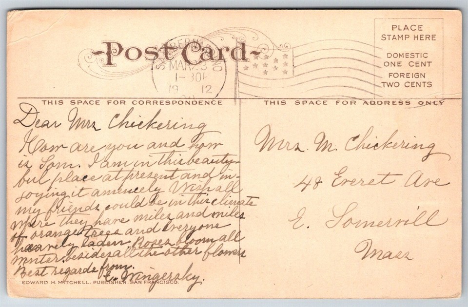 Riverside California Postcard Entrance To Hotel Glenwood | eBay