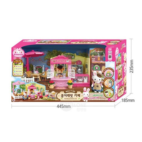 Konggi Rabbit Cafe Dollhouse Roleplay Toy Figure Playset | eBay