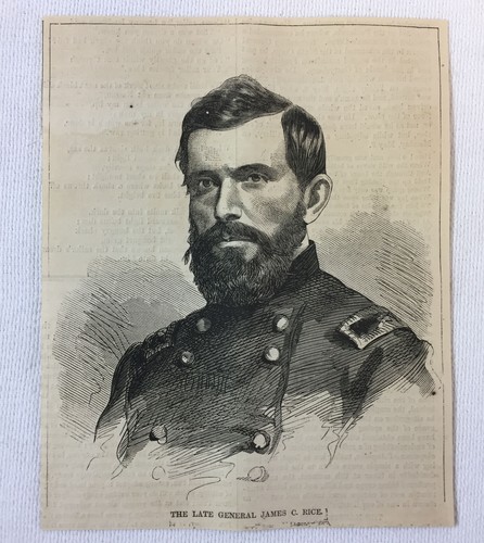 1864 magazine engraving ~ GENERAL JAMES C RICE | eBay