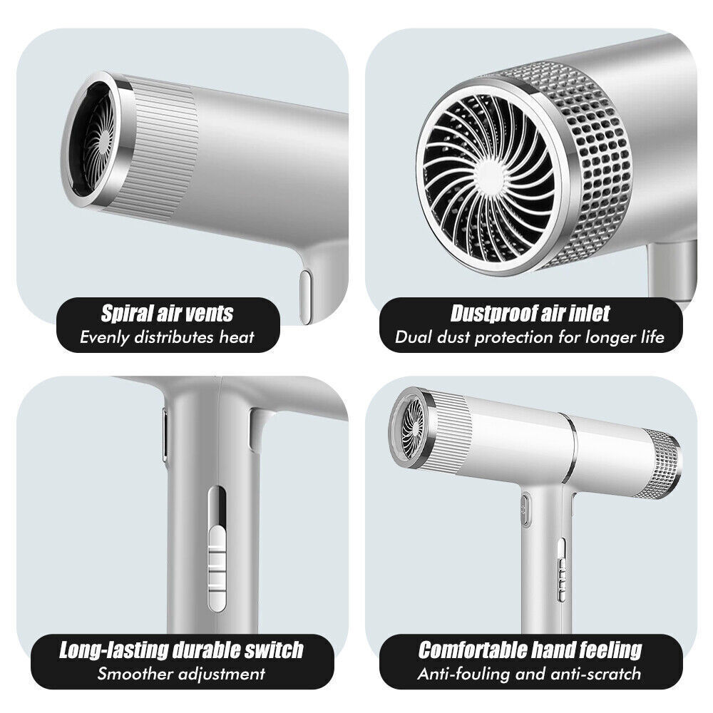 2500W Hair Dryer Blower Professional Negative Ionic Blow Fan Styler ...