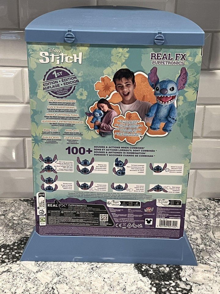 Real FX Disney Stitch Puppet Interactive Plush Toy First Edition New | eBay