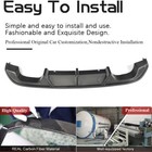 Fits VW GOLF 7 VII MK7 R R-LINE 2014-2017 REAL CARBON Rear Bumper ...
