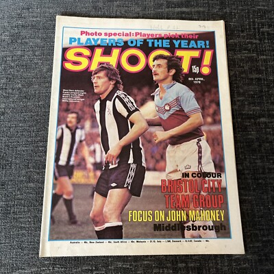 Shoot Magazine 8 Apr 1978 Bristol City David Fairclough Gordon Hill ...