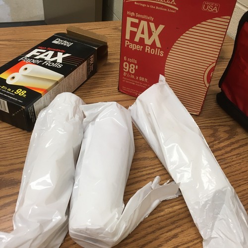 3 High Sensitivity Thermal Fax Paper Rolls 8.5"x98 ft Each - 2 Perfect ...
