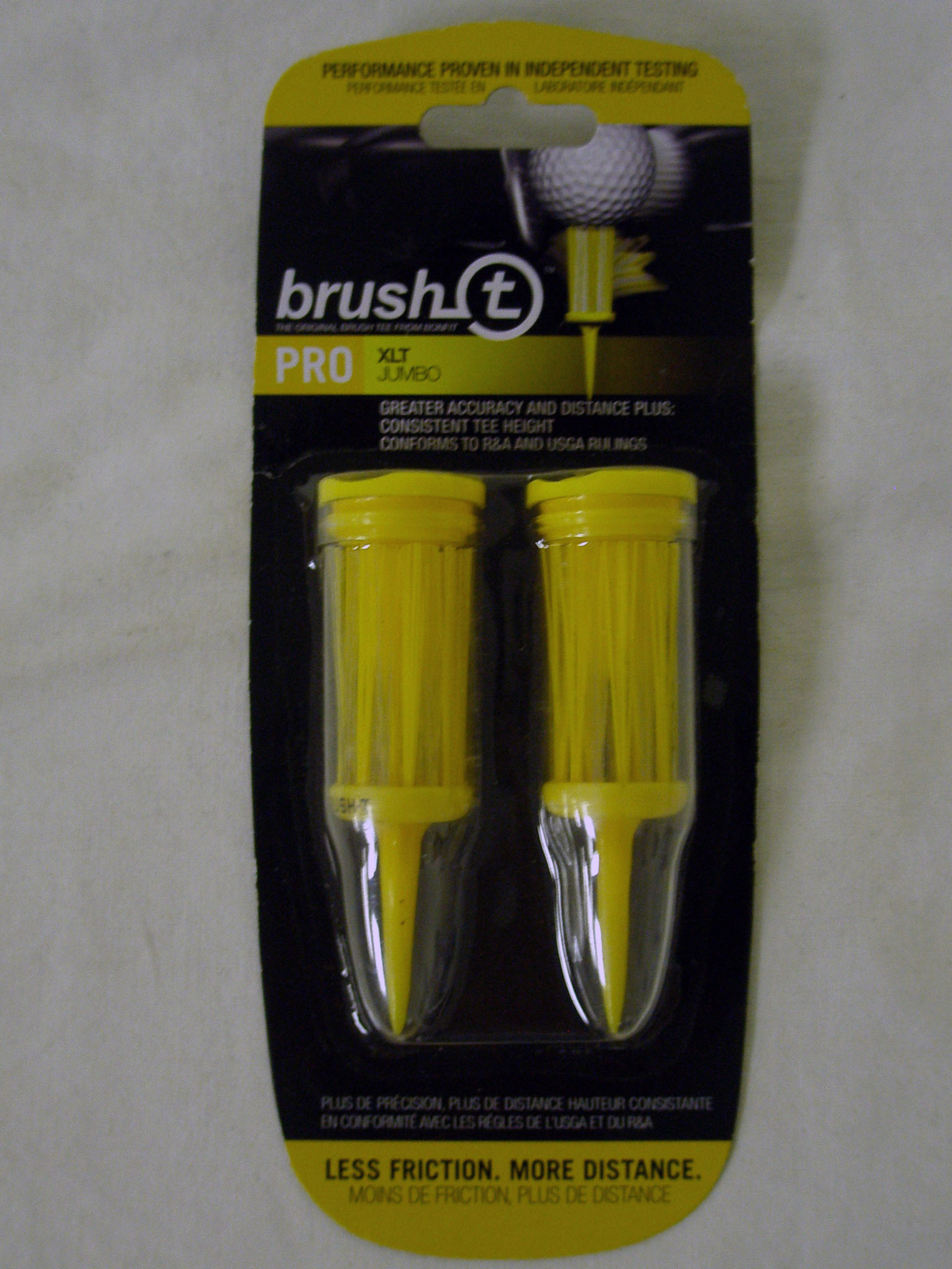 Brush T Pro XLT Jumbo (Yellow) 2pk Golf Brush-T Conforms NEW ...