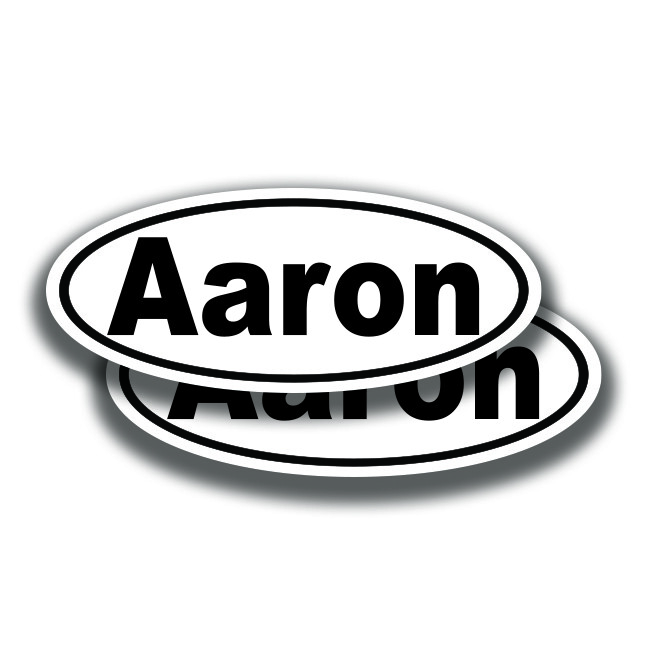 AARON NAME DECALs 2 Stickers Bogo Car Truck Bumper Window | eBay