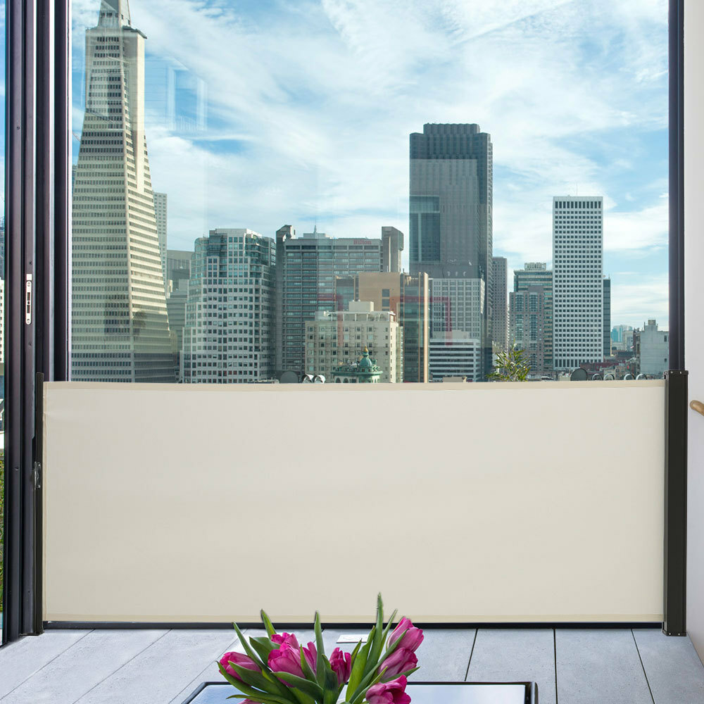 3M Retractable Side Awning Blind Screen Sunshade Garden Patio ...