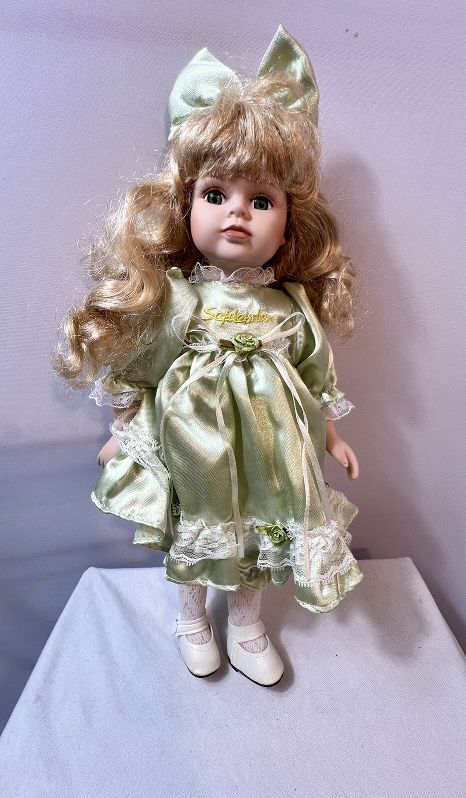 The Doll Museum Bisque Porcelain Doll September Limited Edition Vintage ...