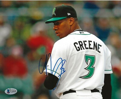 Hunter Greene Cincinnati Reds signed baseball 8x10 photo autographed ...