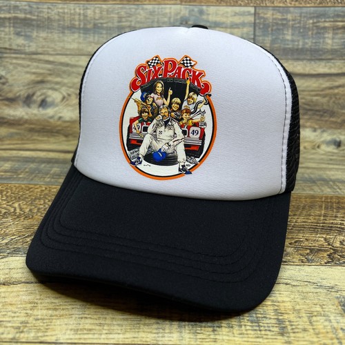 Kenny Rogers Six Pack Racing Movie Unisex Trucker Hat Black 80s Retro ...