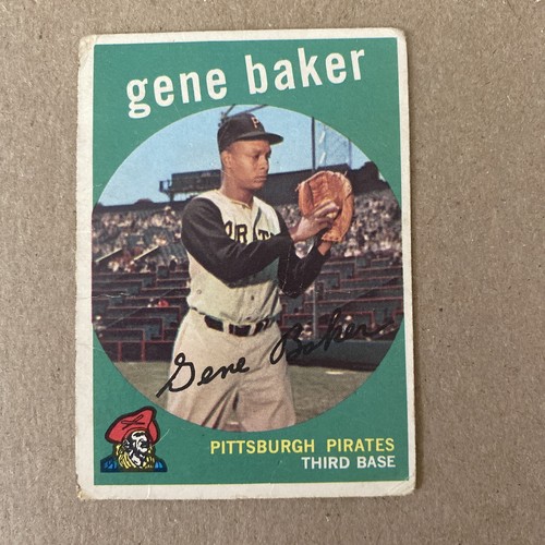 1959 Topps Baseball Gene Baker Pittsburgh Pirates Card #238 | eBay