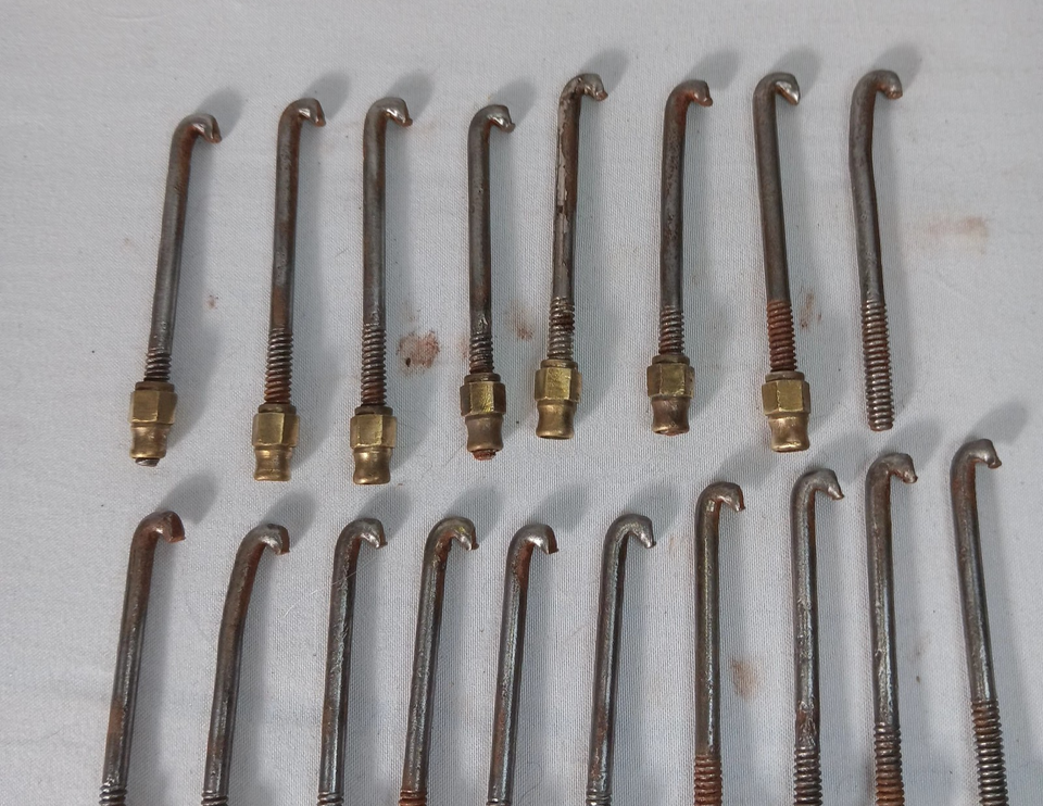 38 vintage 2-1/4'' banjo hooks w/ brass nuts, one nut missing | eBay