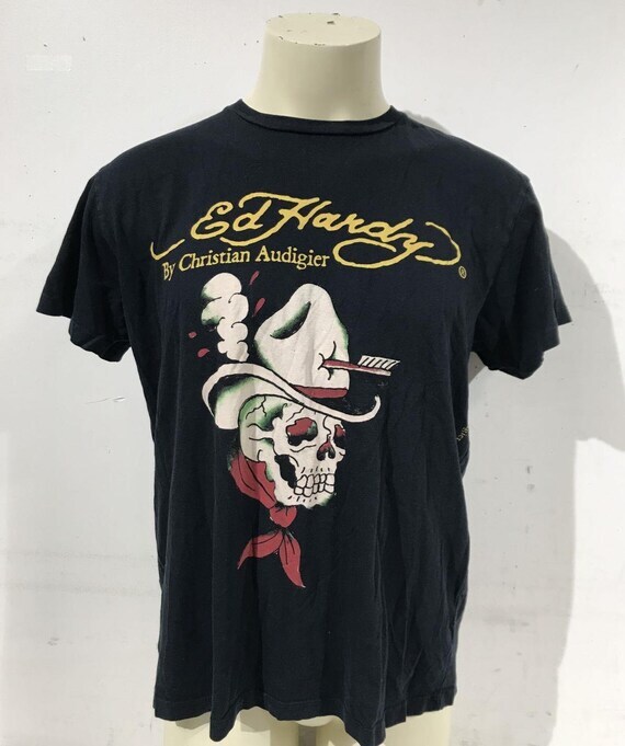 90s Ed Hardy Rare Short Sleeve Black Unisex T shirt Reprint S-5XL ...