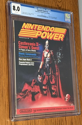 Nintendo Power Magazine #2 1988 CGC 8.0 White Pages Castlevania! | eBay