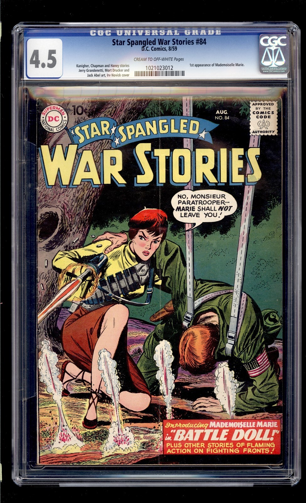 Star Spangled War Stories #84 1959 CGC 4.5 VG+ C/OW High Definition ...