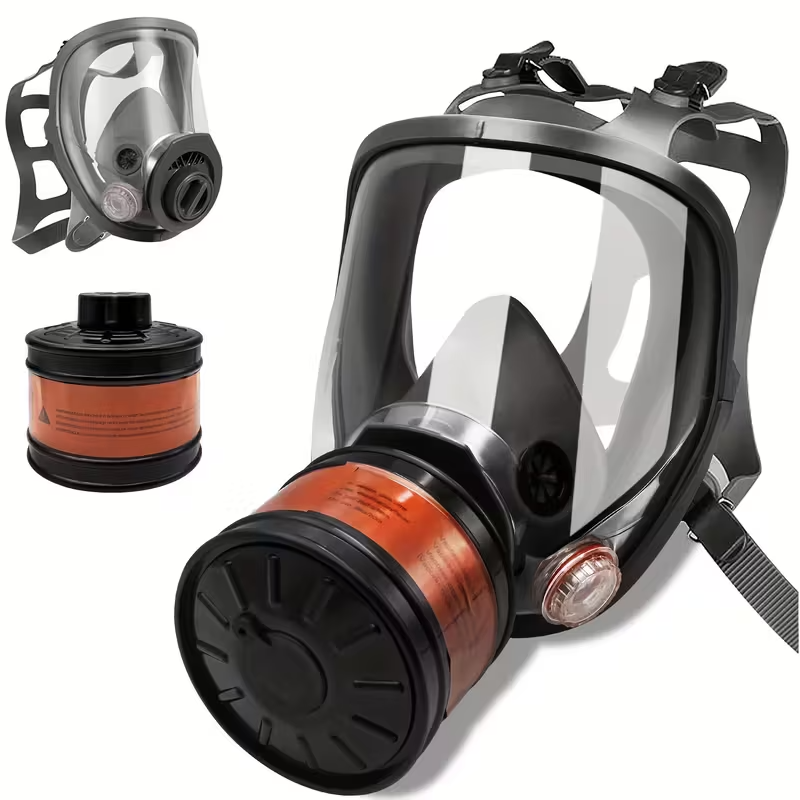 Full Face Gas Mask w/ 40MM Filter – Smoke, Riot & Emergency ...