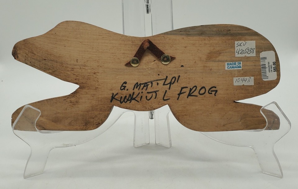 G. Matilpi First Nations Kwakijtl Frog Wall Hanging Signed 12” | eBay