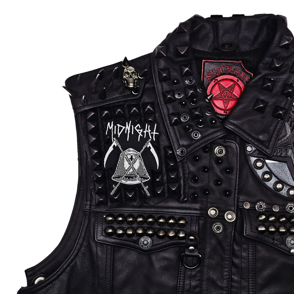 MIDNIGHT FUNERAL BELL (shaped border) EMBROIDERED PATCH | eBay UK