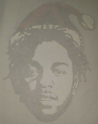 Rapper Xmas Santa Hat Logo Iron On Heat Transfer 12"x14" Rap Hip Hop ...