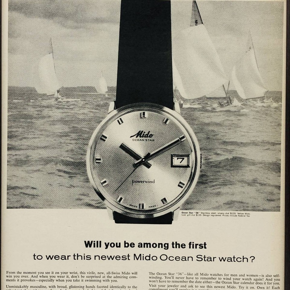 Orologio Mido Vintage Ad Frameed 1960s LIFE Magazine Retro Wall Decor ...