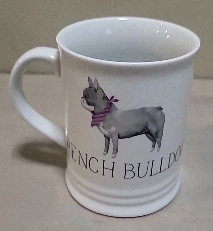 Beautiful French Bulldog Mug by Julianna Swaney for Fringe 14 oz VGC | eBay