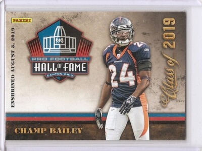 Class of 2019 Champ Bailey Panini Hall of Fame card - Unsigned Buy 2 ...