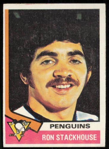 1974-75 TOPPS RON STACKHOUSE PITTSBURGH PENGUINS #188 EX-NM | eBay
