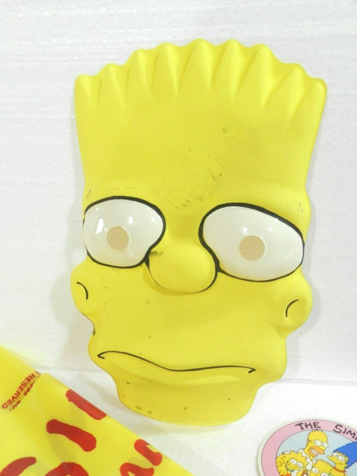 THE SIMPSONS BART COSTUME AND MASK 1992 MIB NONUSE BOXED BRAND ...