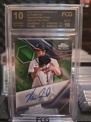 2023 Topps Chrome Auto Max Fried Green Refractor 55/99 | eBay