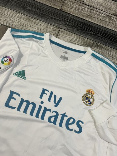 Adidas Real Madrid 2017 2018 Home Football Shirt Soccer Jersey L | eBay