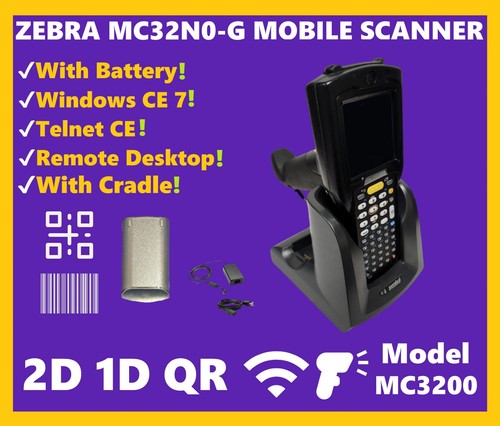 Motorola Zebra MC32N0-GI4HCHEIA Mobile Computer Barcode Scanner MC3200 ...