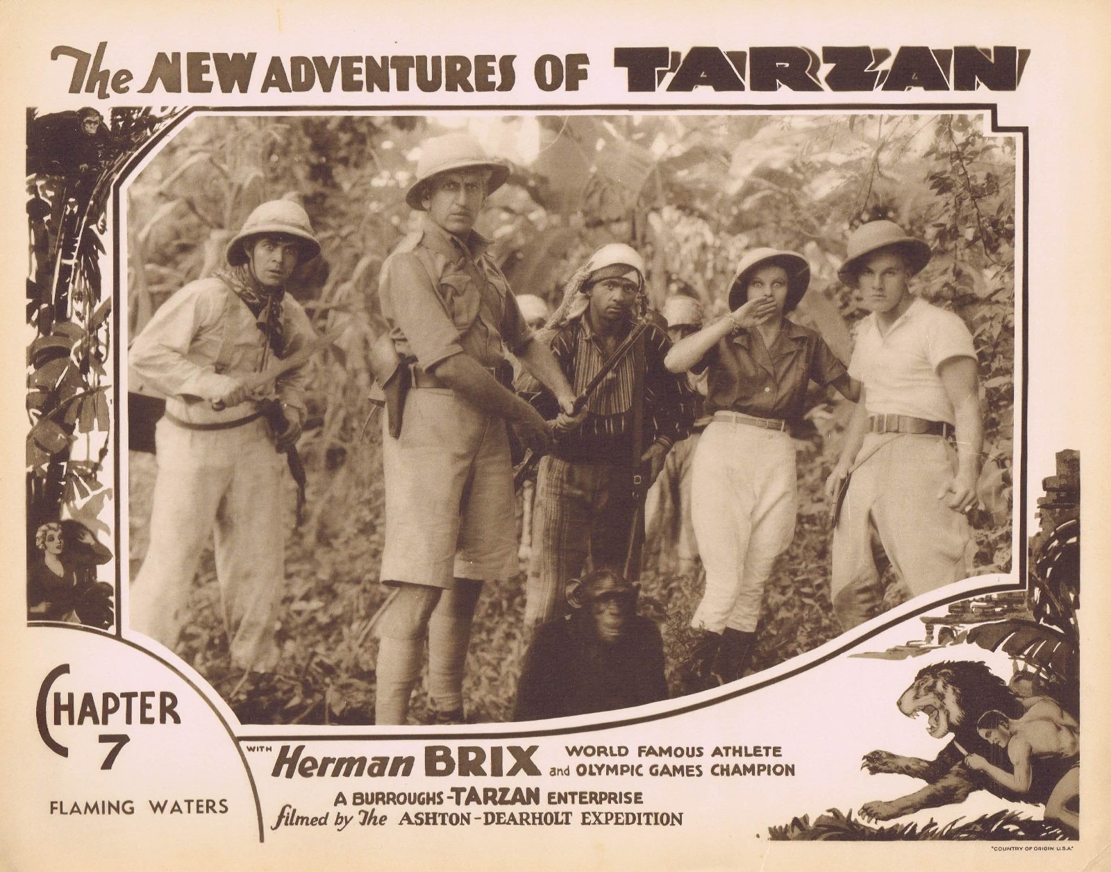 NEW ADVENTURES OF TARZAN 1935 Herman Brix Chapter 7 VINTAGE SERIAL ...