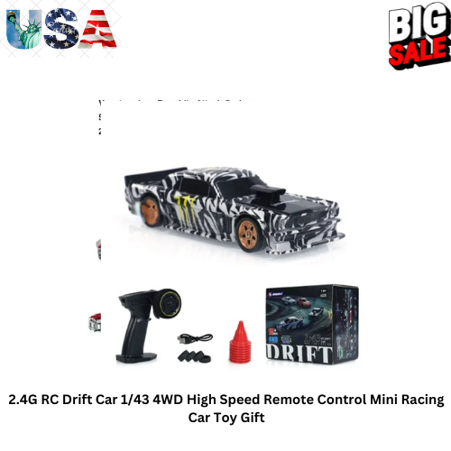 2.4G RC Drift Car 1/43 4WD High Speed Remote Control Mini Racing Car ...