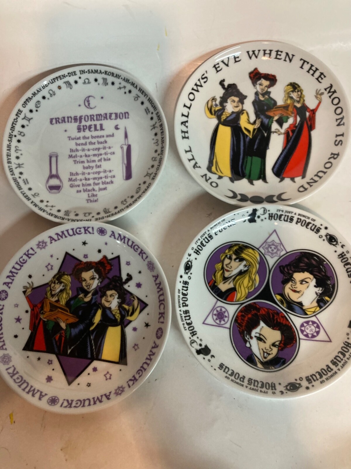 HOCUS POCUS Halloween Plates NEW Decor | eBay