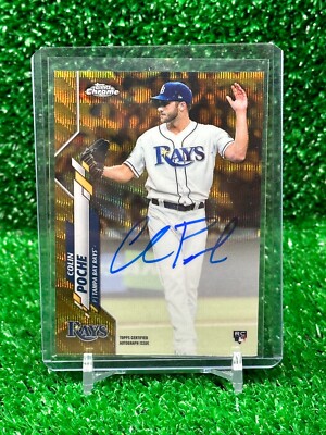 2020 Topps Chrome Rookie Autographs Gold Wave Refractors Colin Poche ...