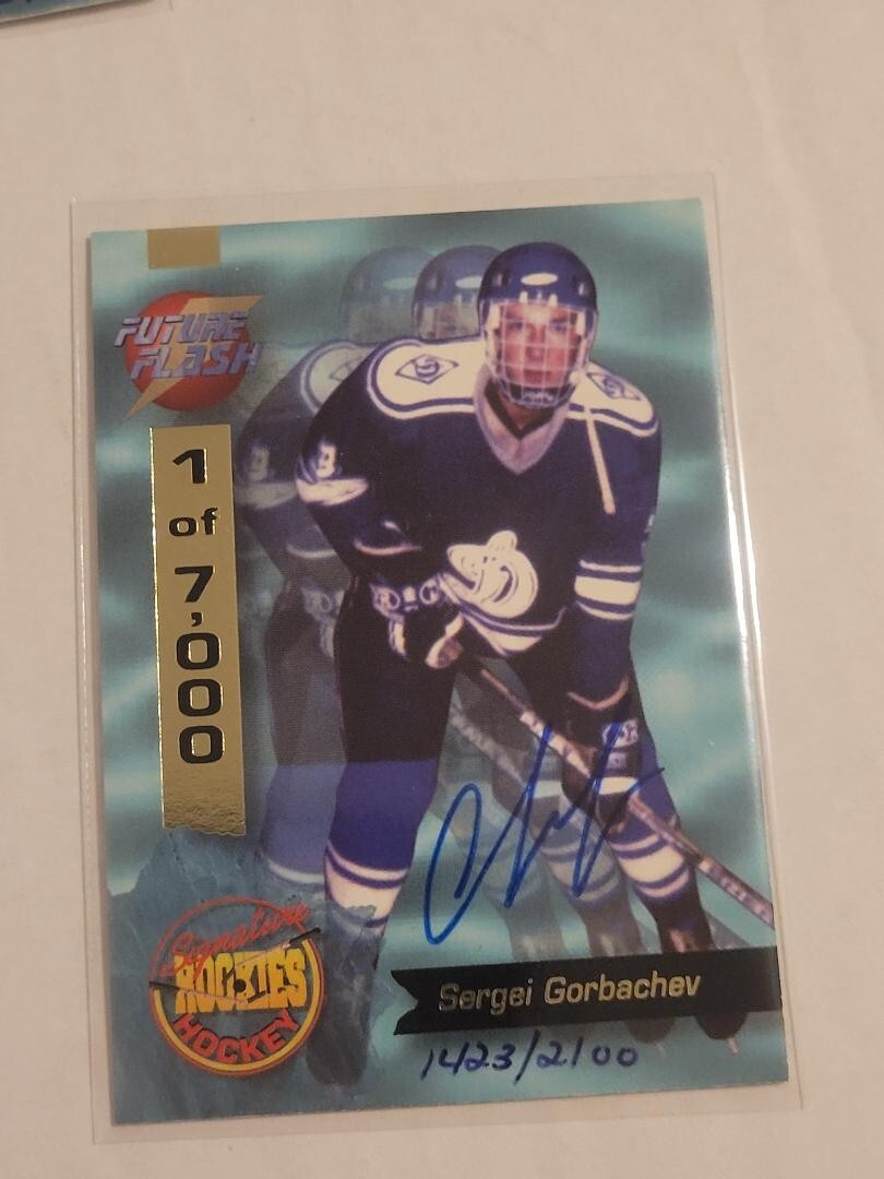 SERGEI GORBACHEV #FF4 signed autograph 1994 Signature Rookies Hockey ...