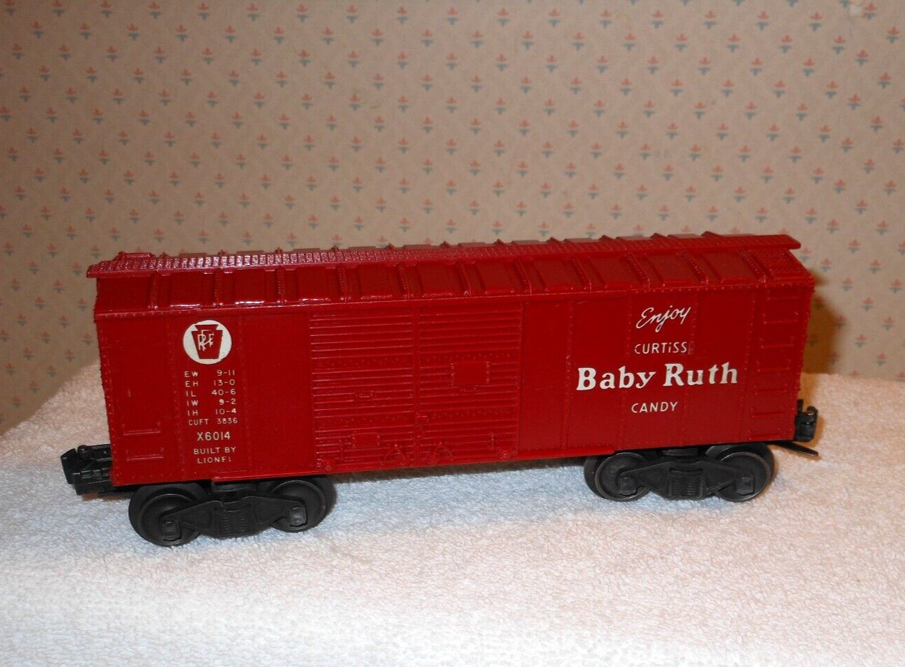 Vintage LIONEL O GAUGE NO. X6014 CURTISS BABY RUTH CANDY BOX CAR Metal ...