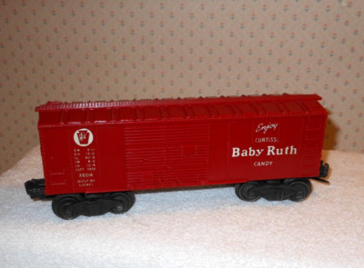 Vintage LIONEL O GAUGE NO. X6014 CURTISS BABY RUTH CANDY BOX CAR Metal ...