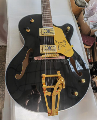 G6136T Vintage '59 Falcon Electric Guitar Black Hollow Body Factory ...