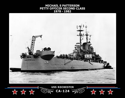 Navy Emporium USS Rochester CA-124 Canvas Photo Print 8CA124 | eBay